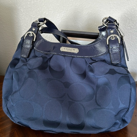 Coach | Bags | Coach Navy Blue Mini Bag | Poshmark